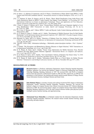 Music fingerprinting based on bhattacharya distance for song and cover ...
