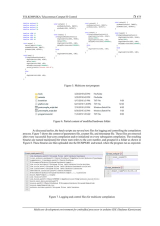 Multicore development environment for embedded processor in arduino IDE | PDF