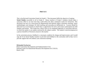 Curriculum Guide grade 8 - Social studies | PDF