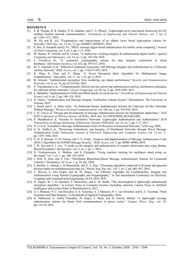 A new algorithm for implementing message authentication and integrity in software ...