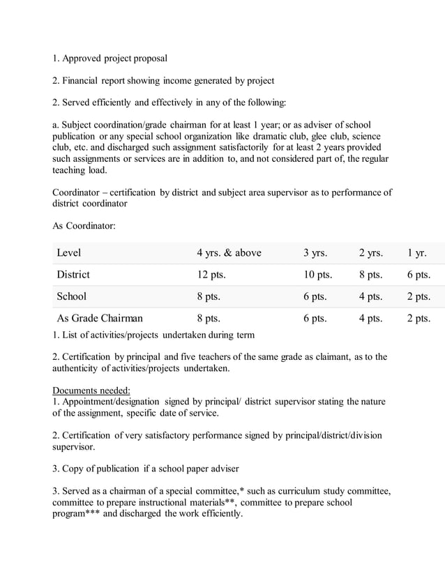 351548759 requirements-checklist-for-reclassification-to-master-teacher-i | DOCX | Educational ...