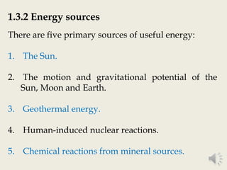 Principles of renewable energy resources | PPTX | Geology | Science