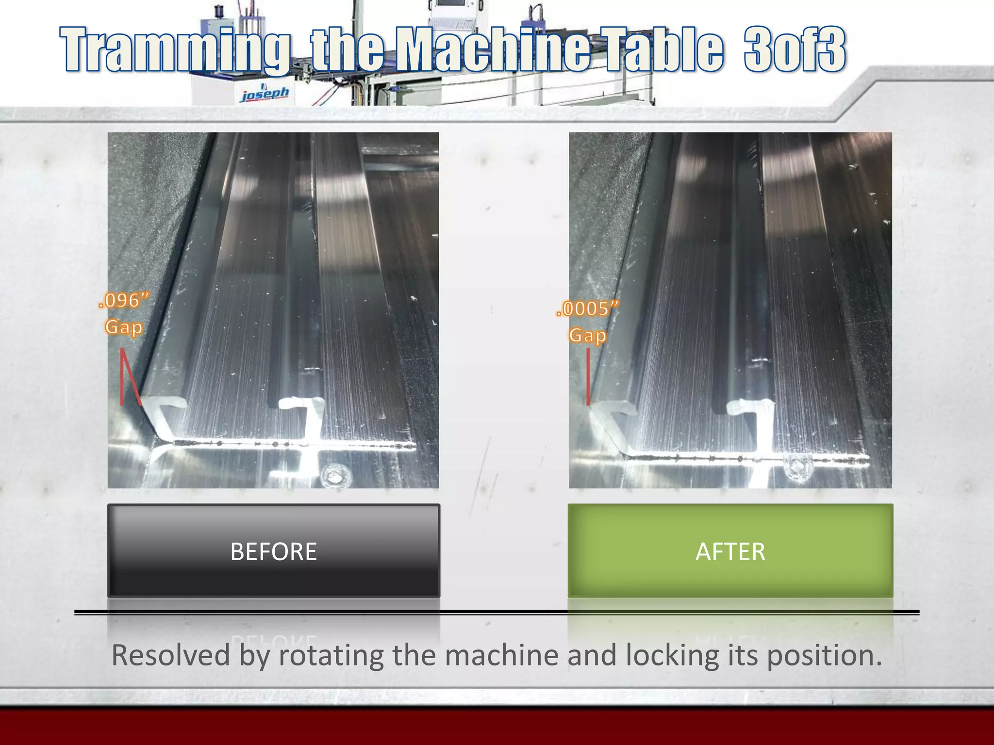 Joseph Machine CNC Saw Kaizen and Repair1 | PDF
