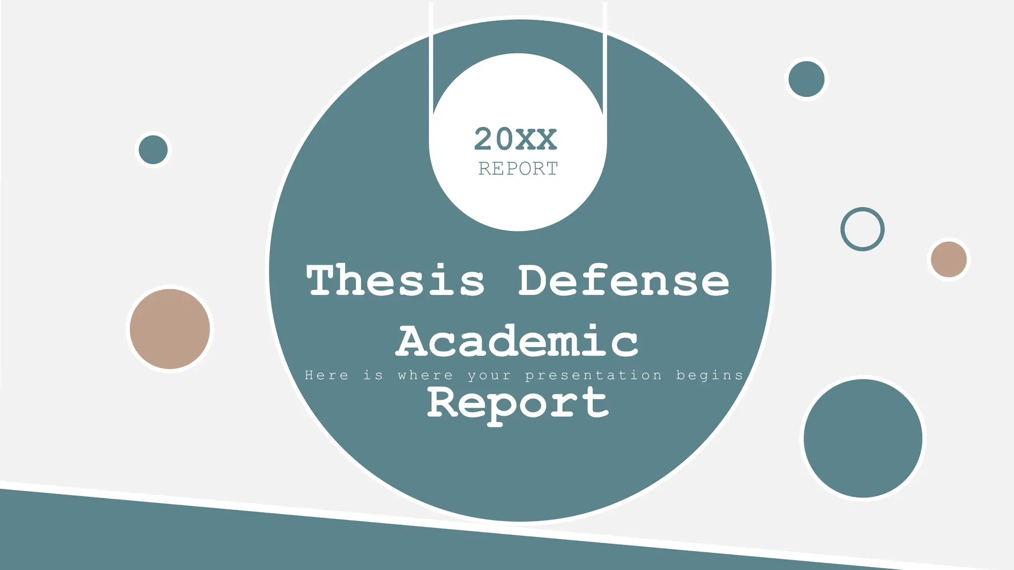 thesis defence template for doctoral training | PPTX