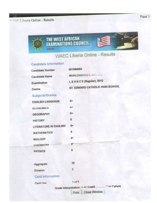 WAEC Certificate | PDF