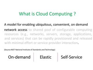 Study and implementation a cloud solution based on | PPT