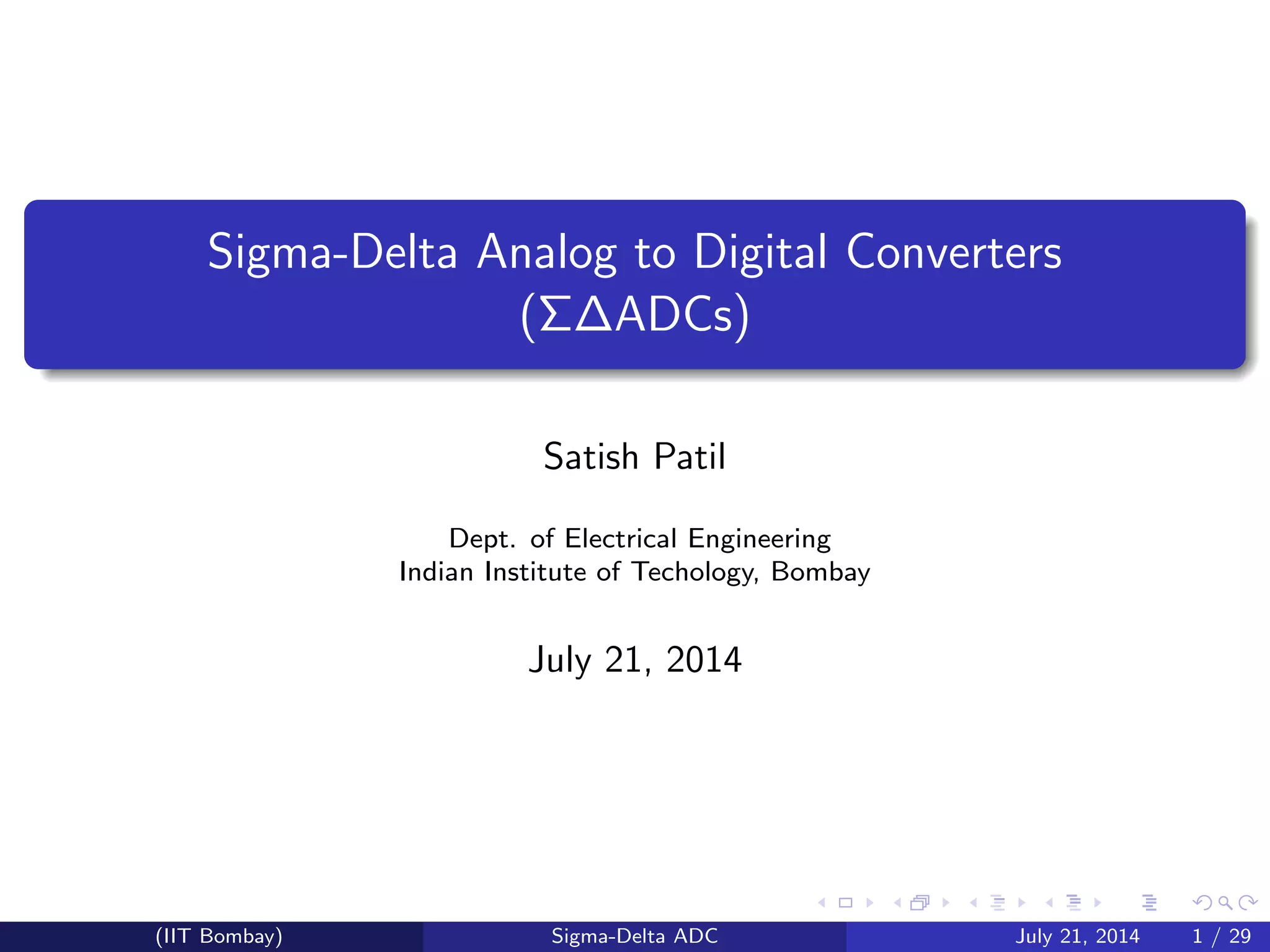 SigmaDeltaADC | PDF