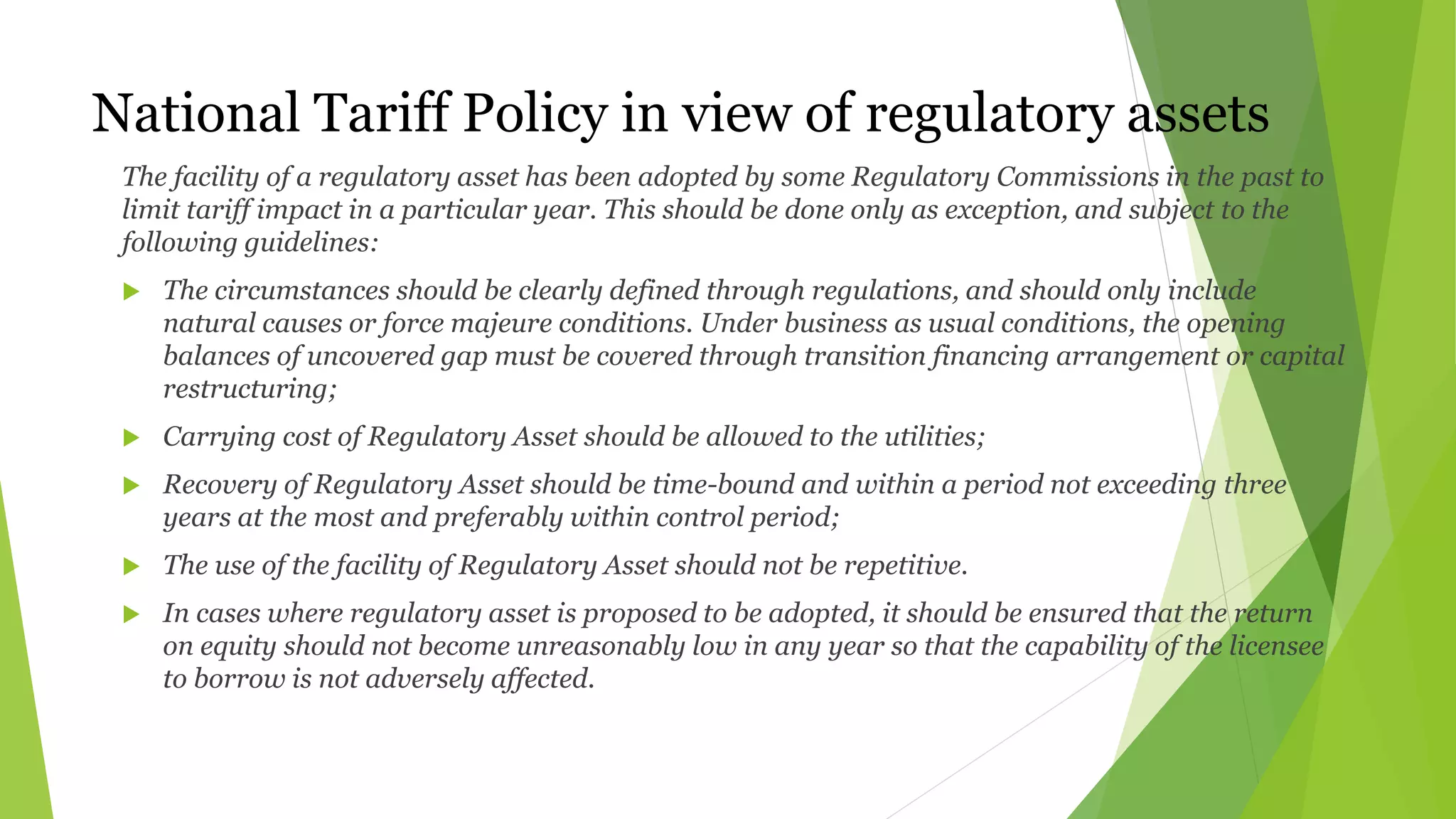 What is a regulatory asset | PPTX