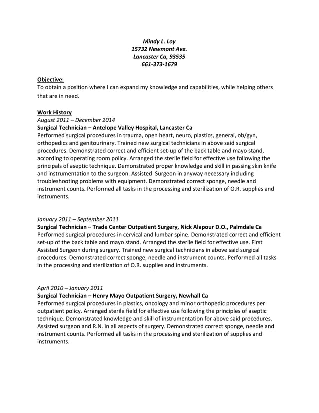 Mindy Loy's Resume | PDF