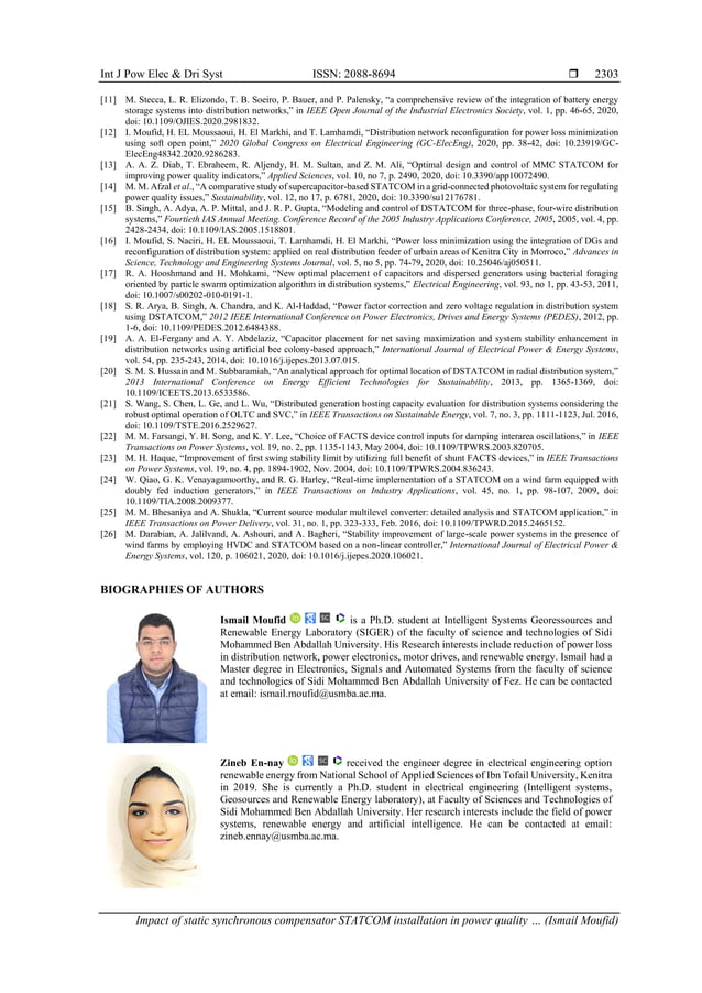 Impact of static synchronous compensator STATCOM installation in power ...