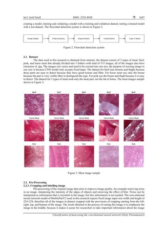Classification of meat using the convolutional neural network | PDF