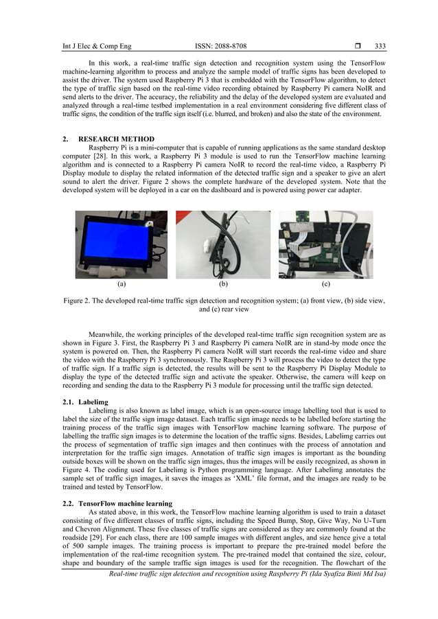 Real Time Traffic Sign Detection And Recognition Using Raspberry Pi