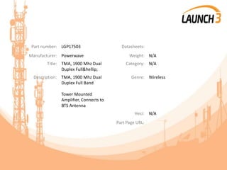 Powerwave LGP17503 | PPTX
