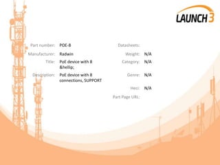 Radwin POE-8 | PPT