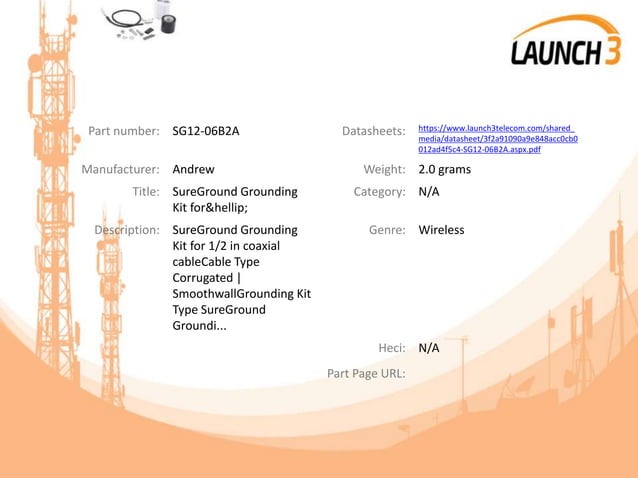 Andrew SG12-06B2A | PPTX