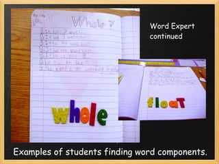 Words Their Way Notebook Collaboration | PDF