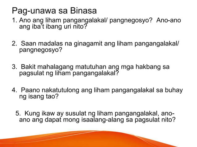 liham-pangnegosyo-ppt | PPT