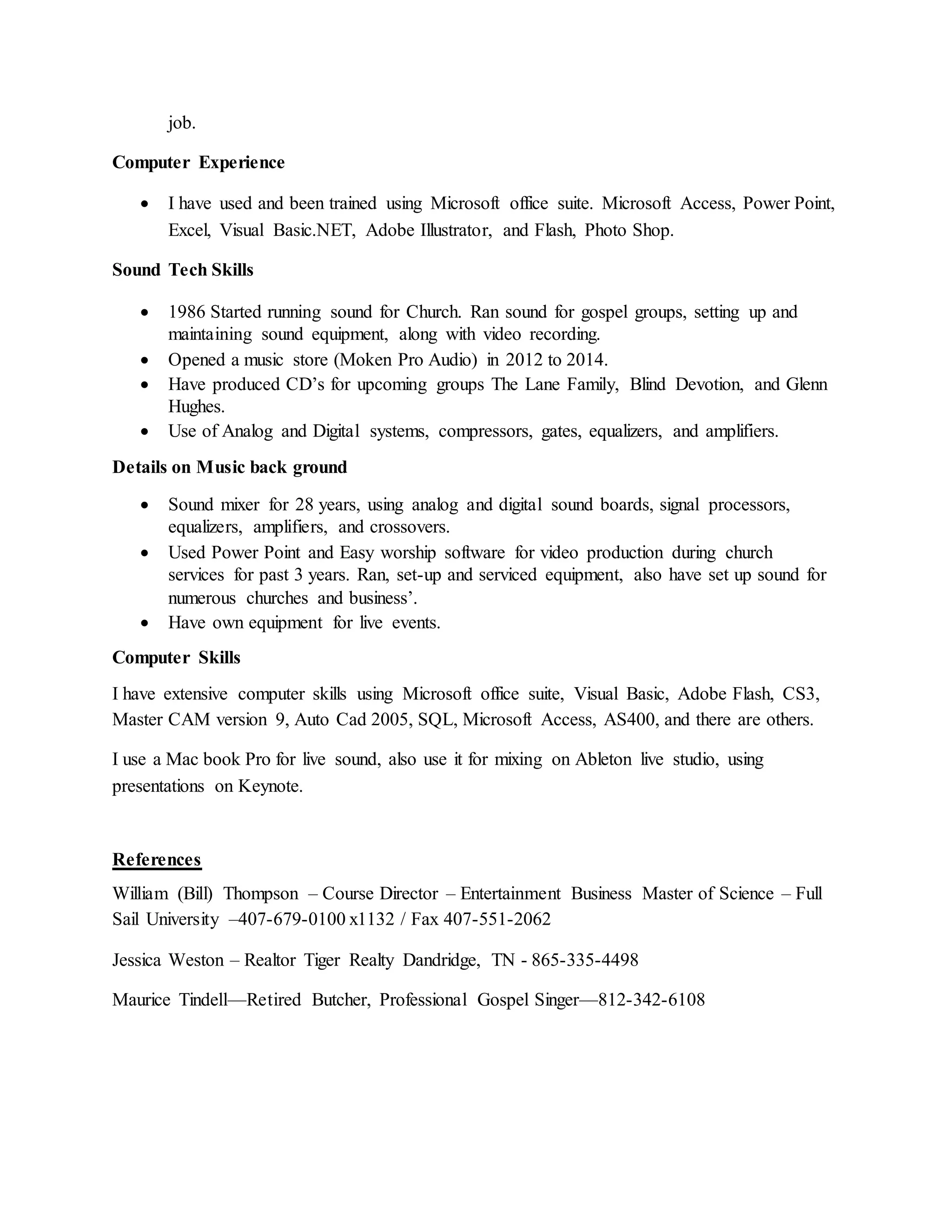Current Resume Ken Brown | PDF