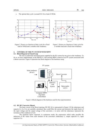 An Experimental Study of P&O MPPT Control for Photovoltaic Systems | PDF