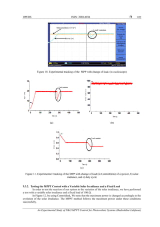 An Experimental Study of P&O MPPT Control for Photovoltaic Systems | PDF