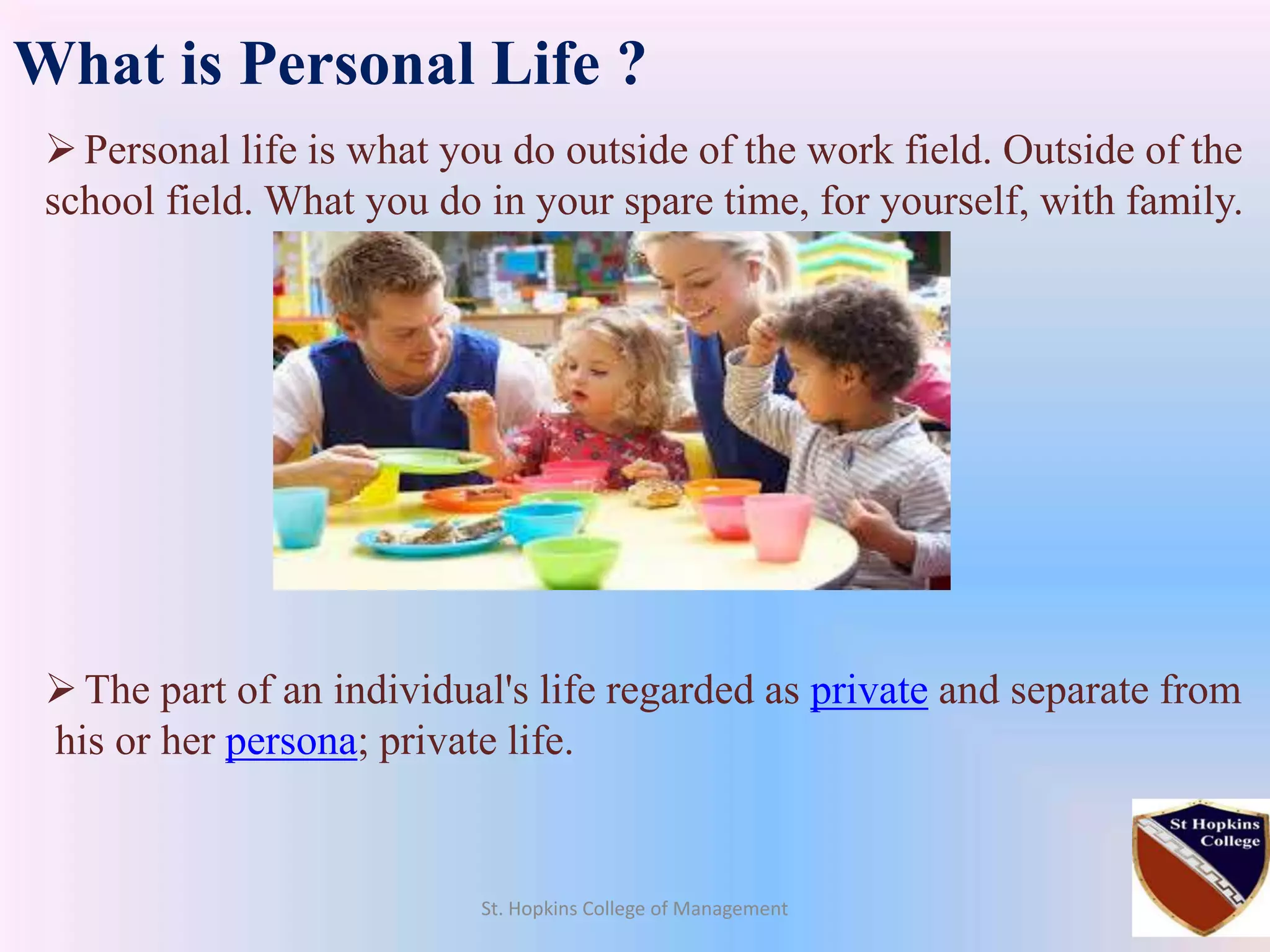 personal life | PPT