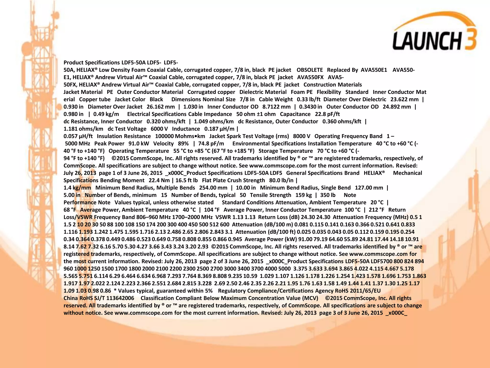 Commscope-Andrew LDF5-50A | PPTX