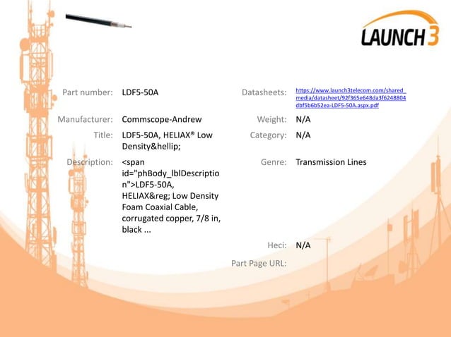Commscope-Andrew LDF5-50A | PPTX