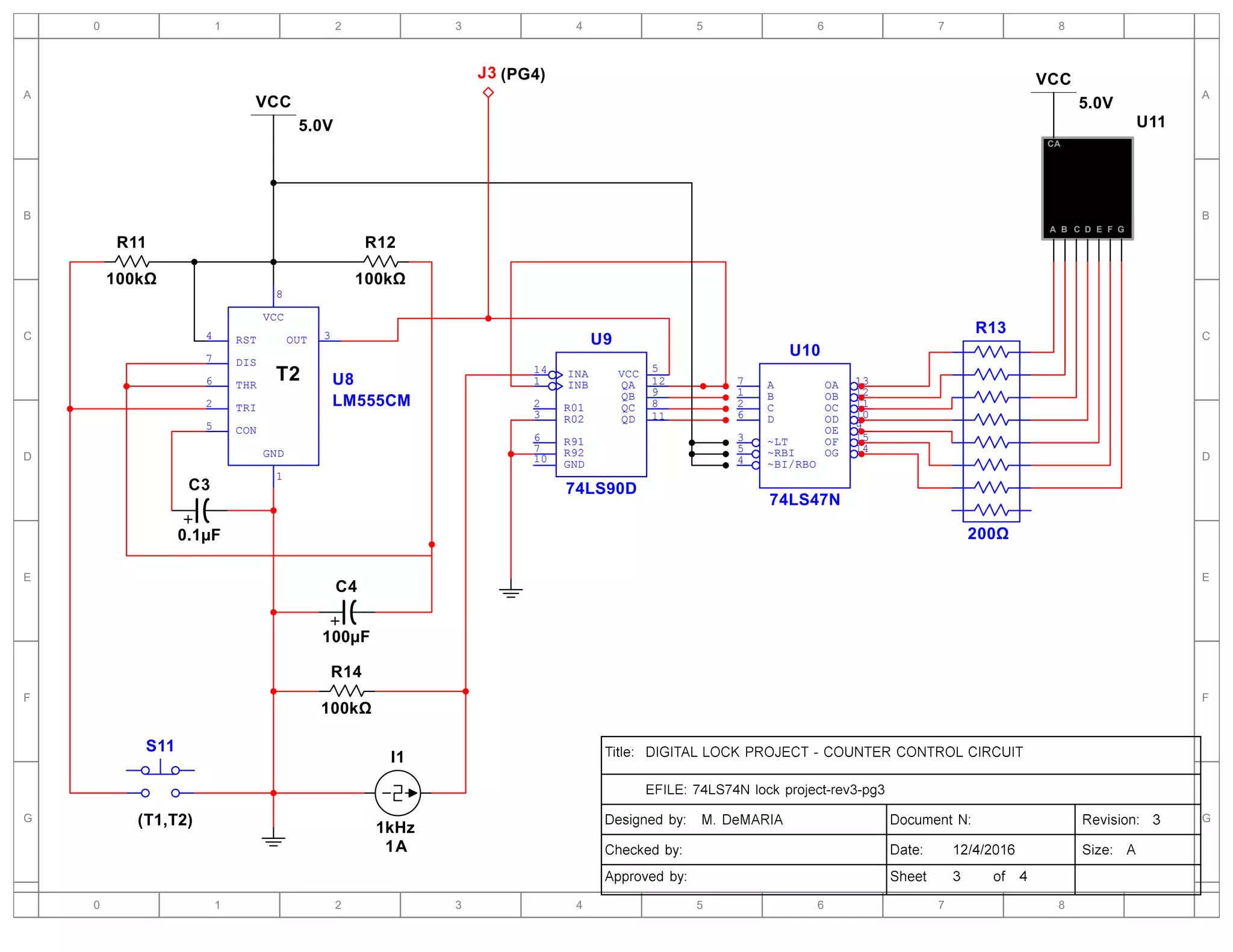 DIGITAL LOCK PROJECT -PG3 OF 4 | PPT
