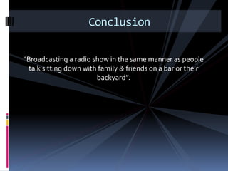 Radio Media Project | PPTX