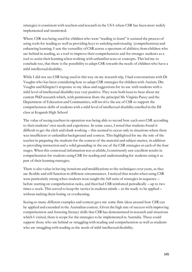 PD of Collaborative Strategic Reading | PDF