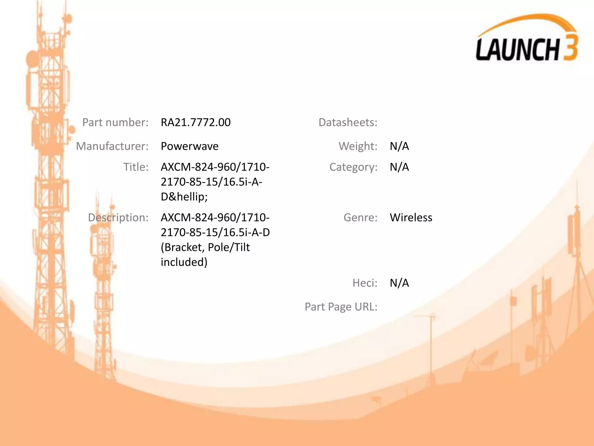 Powerwave RA21.7772.00