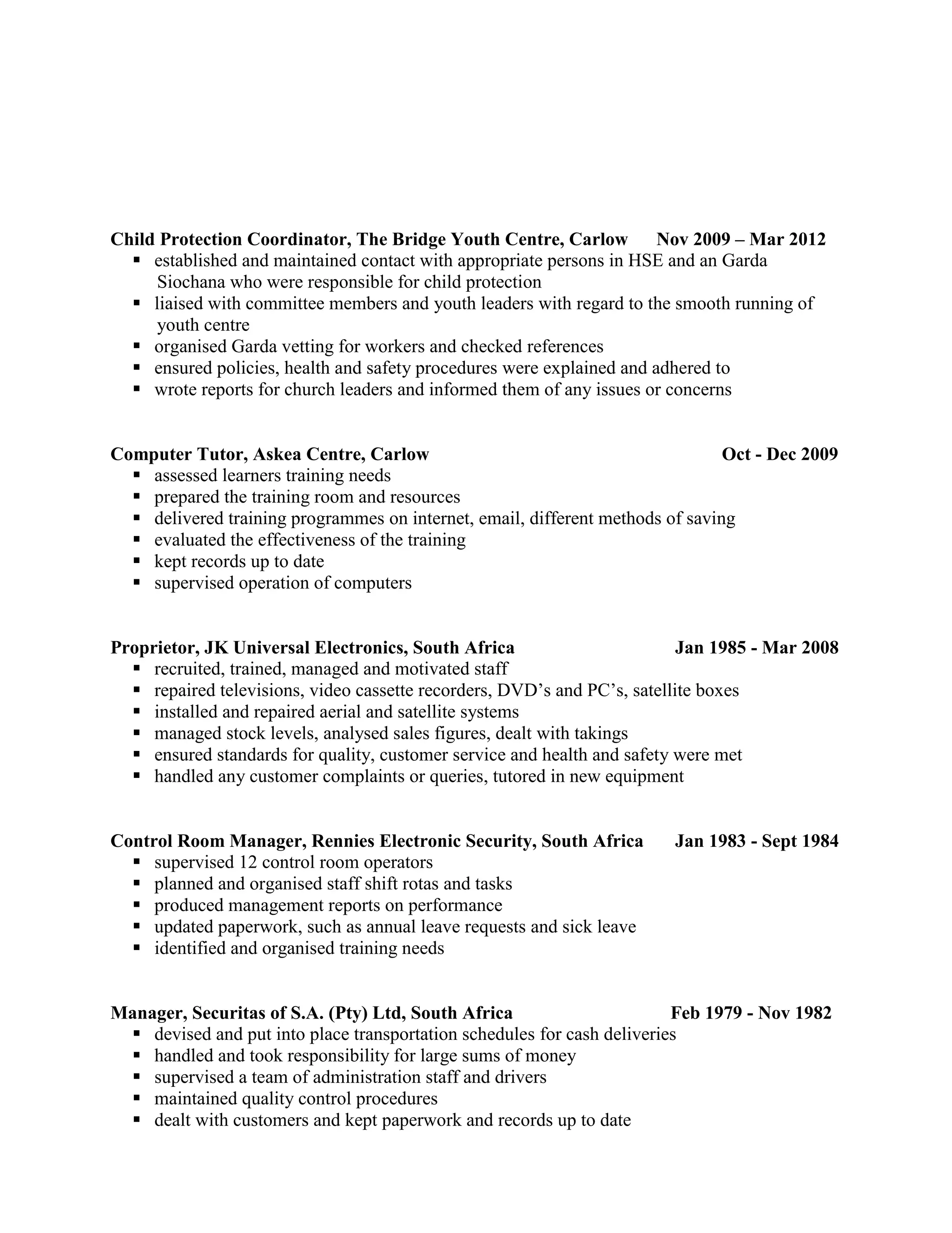 Peter Boyd CV 2016 (1) | PDF