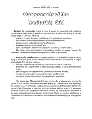 LEADERSHIP GRID | PDF