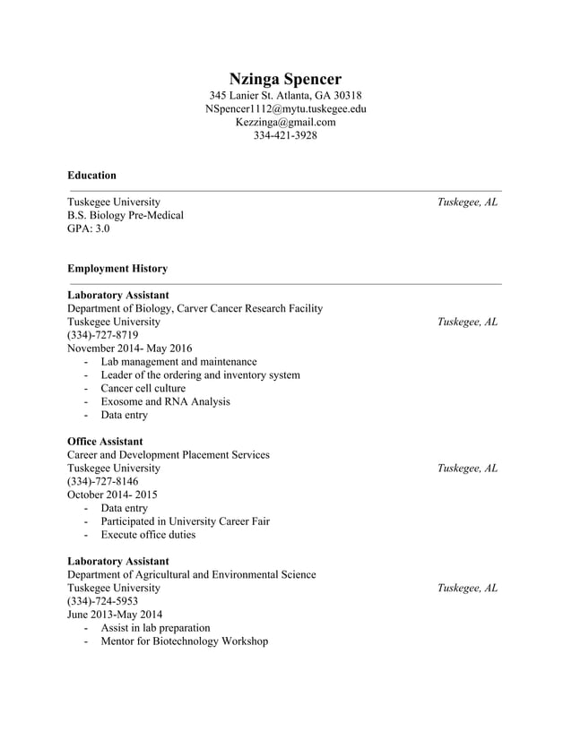 Resume Established | PDF