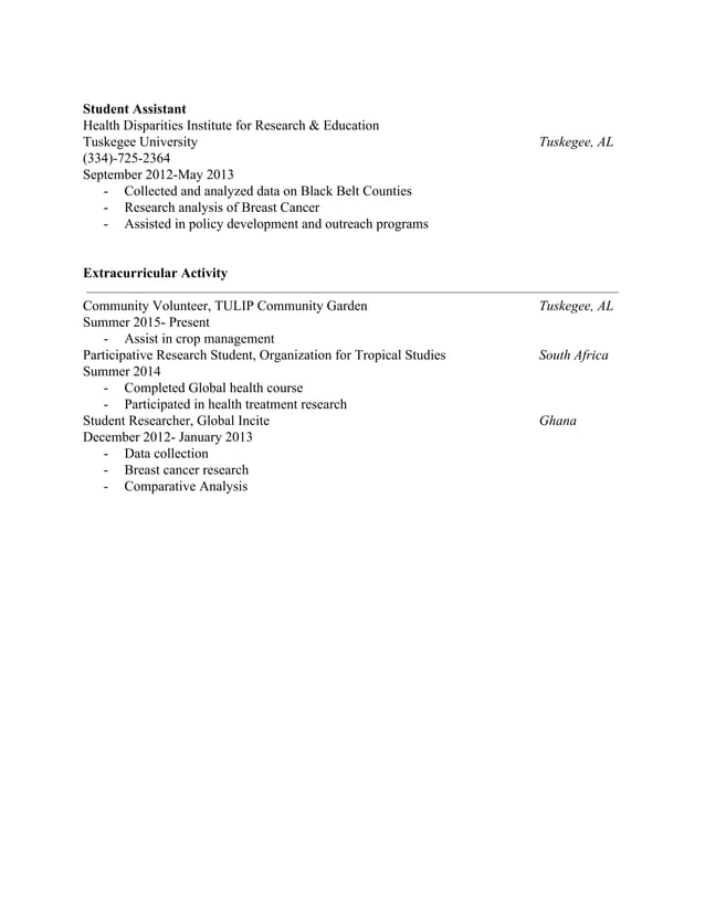 Resume Established | PDF