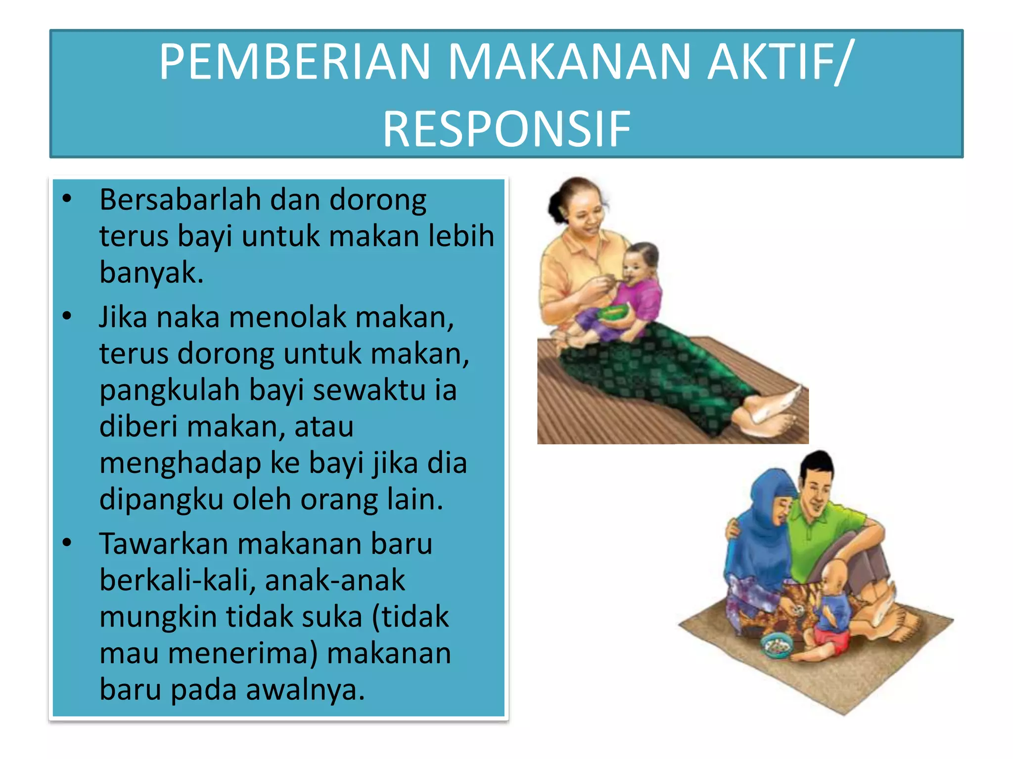 Pemberian makan bayi dan anak (PMBA) | PPTX