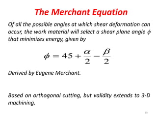 Cutting Forces in manufacturing technology | PPTX | Physics | Science