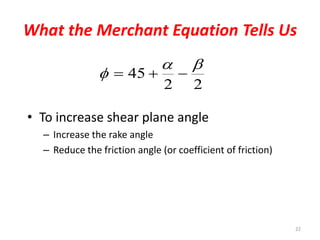 Cutting Forces in manufacturing technology | PPTX | Physics | Science