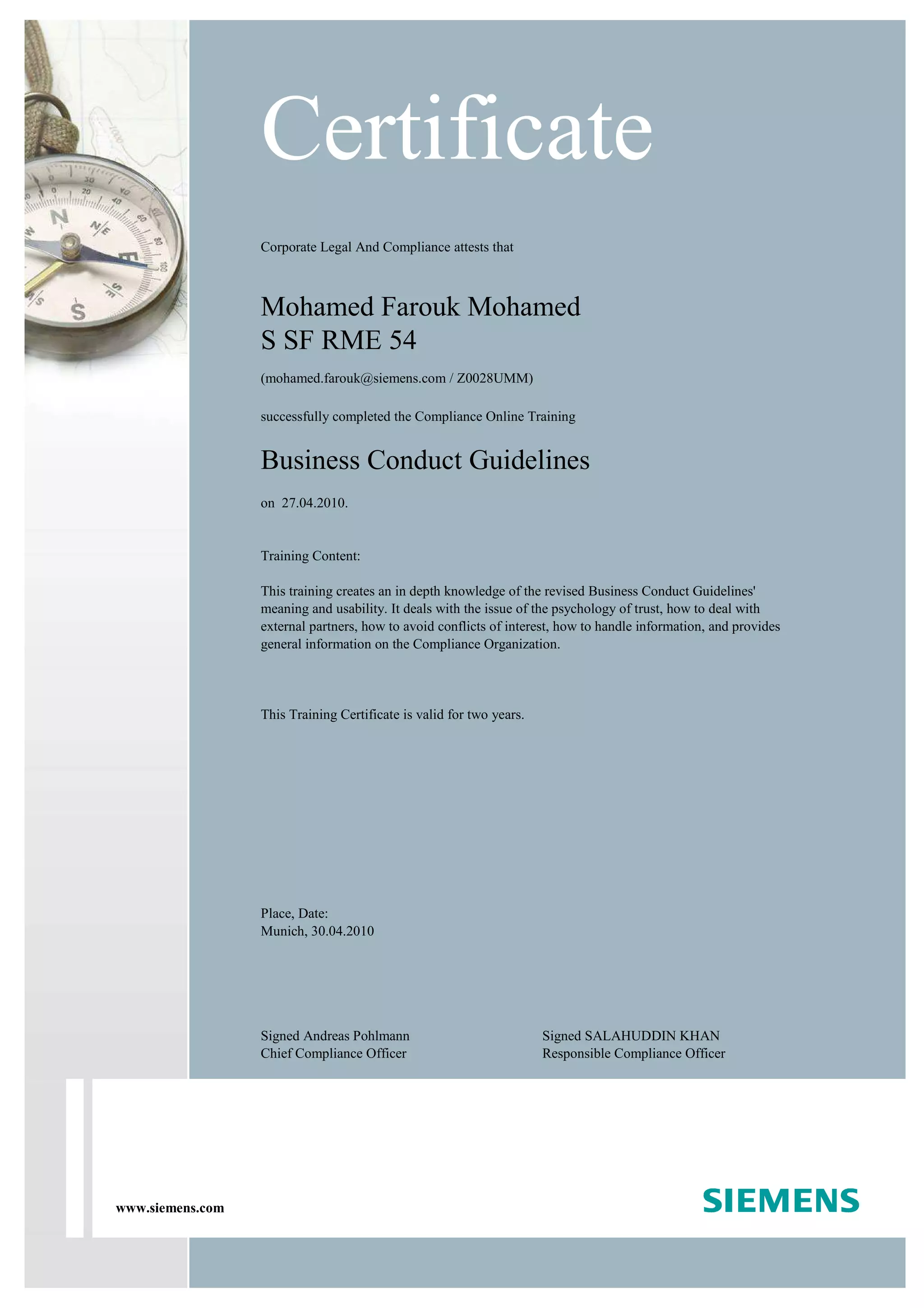 Business Conduct Guidelines | PDF