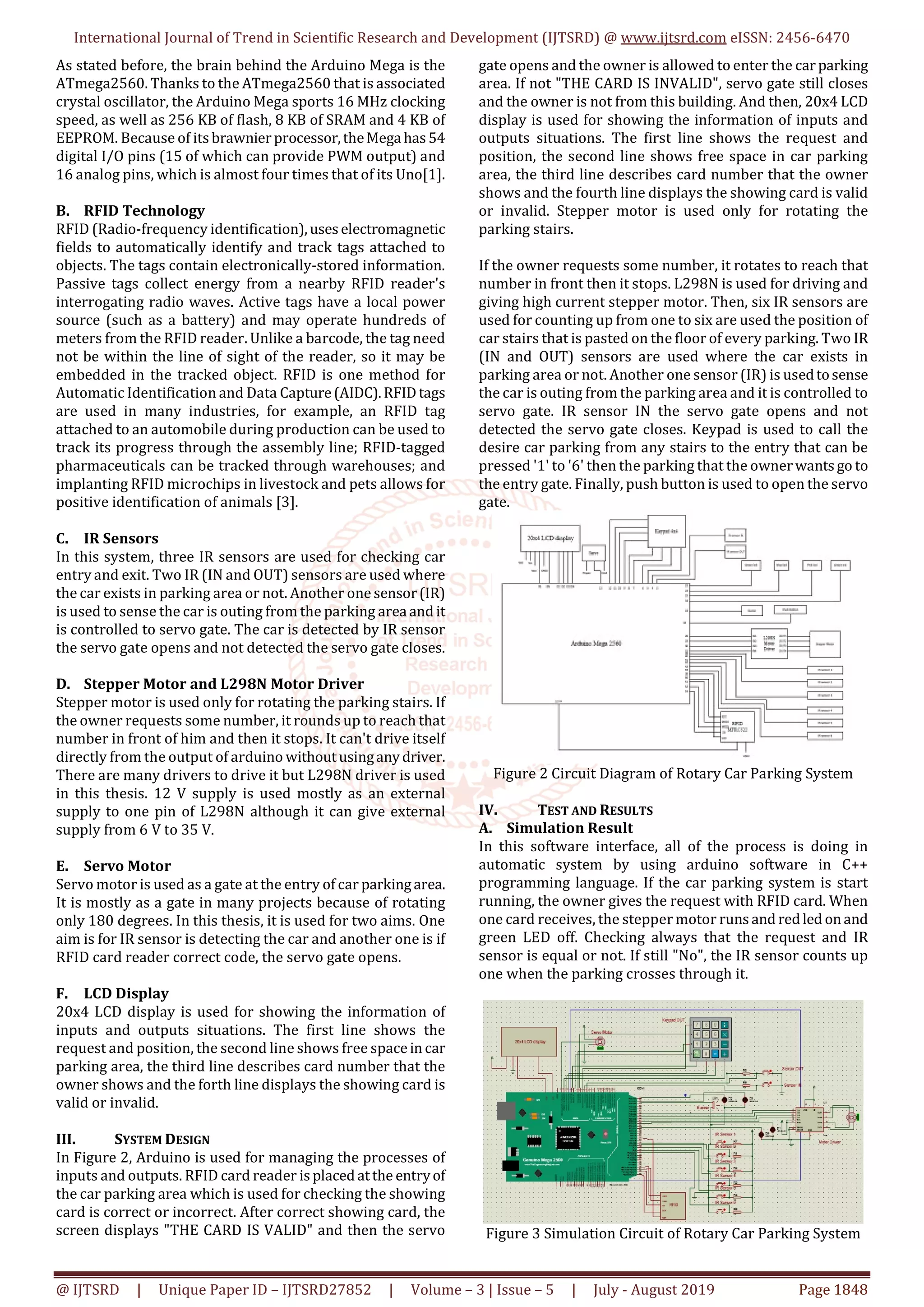RFID Based Rotary Car Parking System | PDF