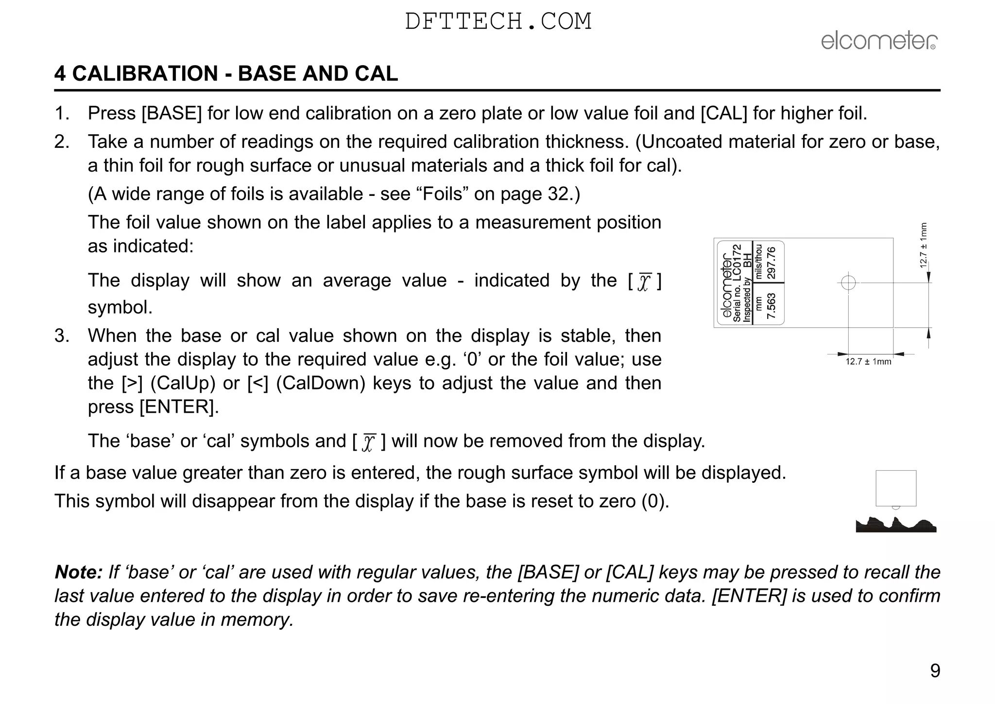 Elcometer 355 Coating Thickness Gauge Standard Model instructions | PDF