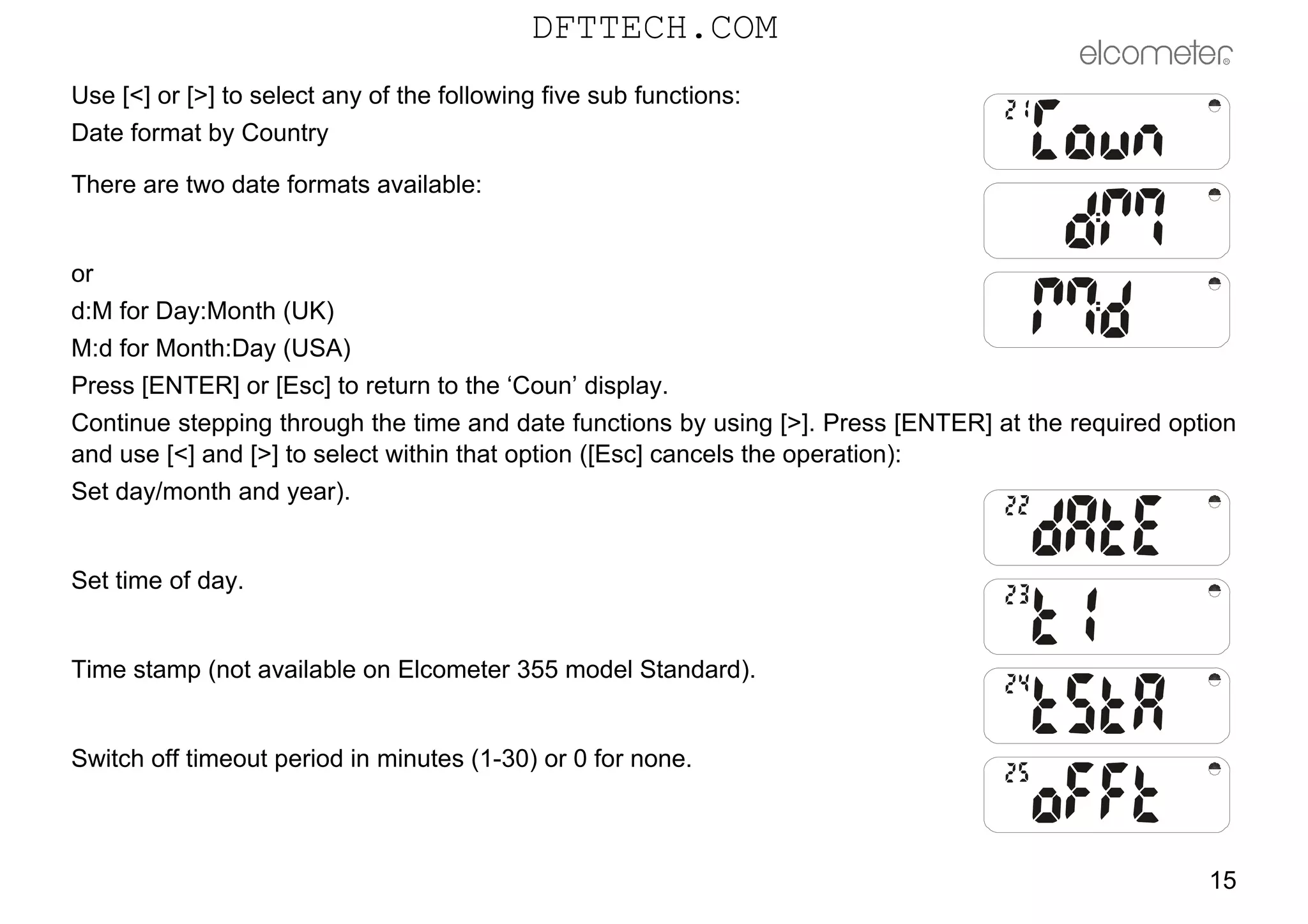 Elcometer 355 Coating Thickness Gauge Standard Model instructions | PDF