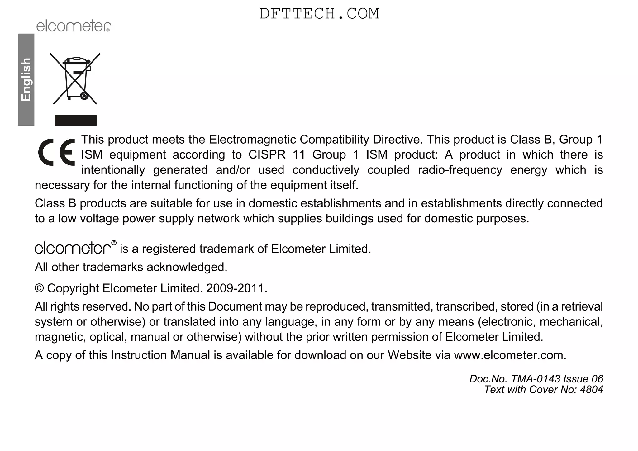Elcometer 355 Coating Thickness Gauge Standard Model instructions | PDF