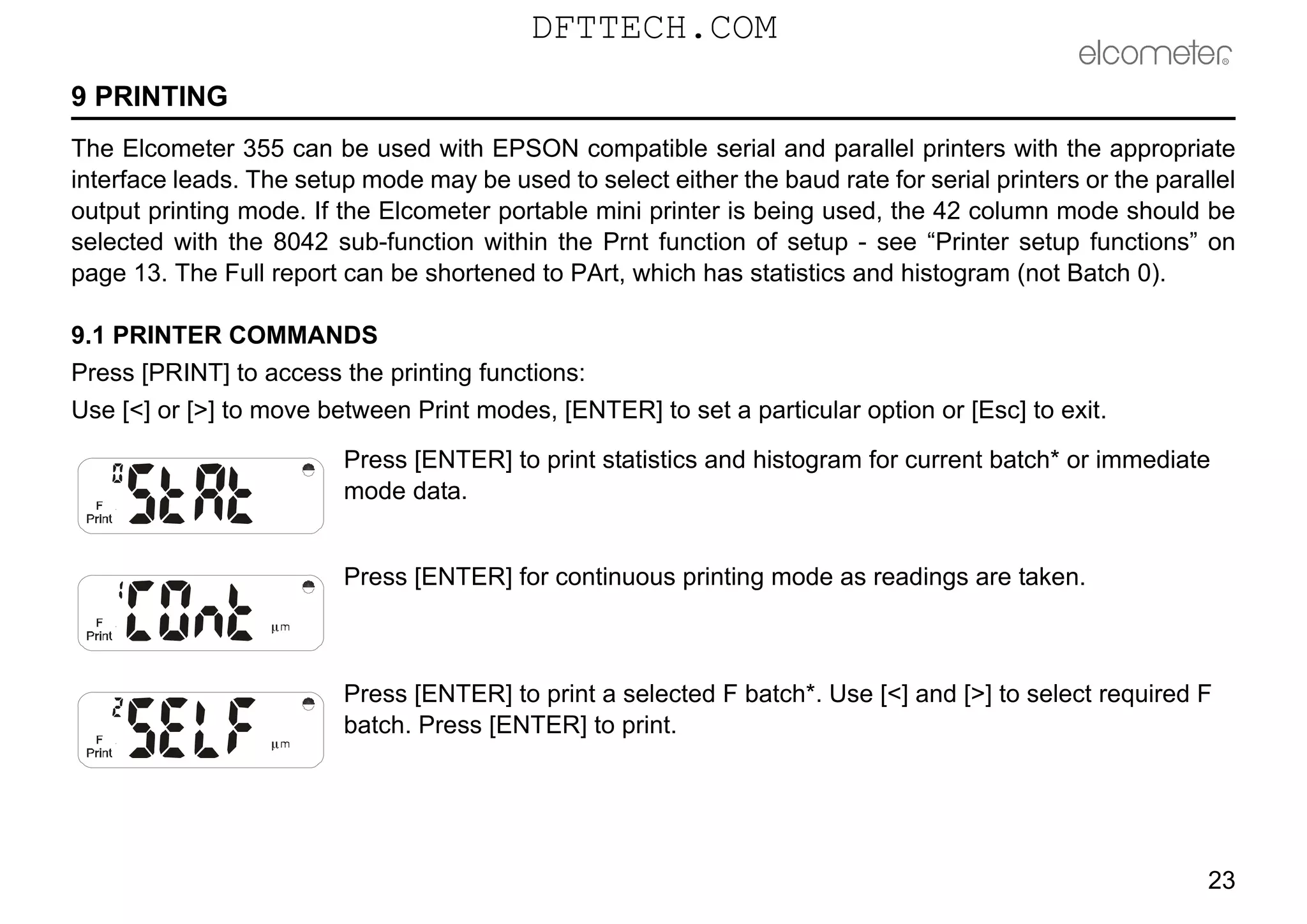 Elcometer 355 Coating Thickness Gauge Standard Model instructions | PDF