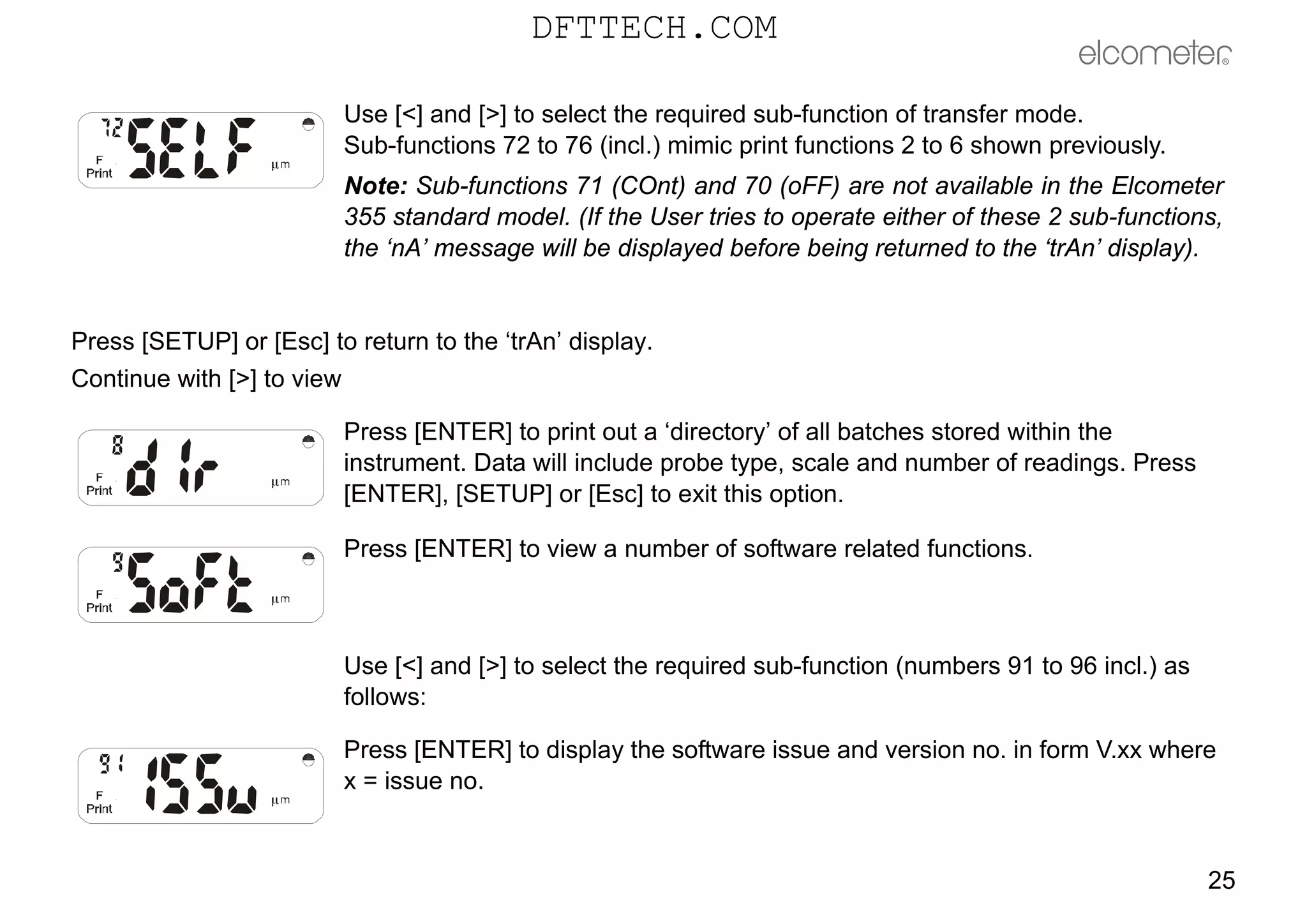 Elcometer 355 Coating Thickness Gauge Standard Model instructions | PDF