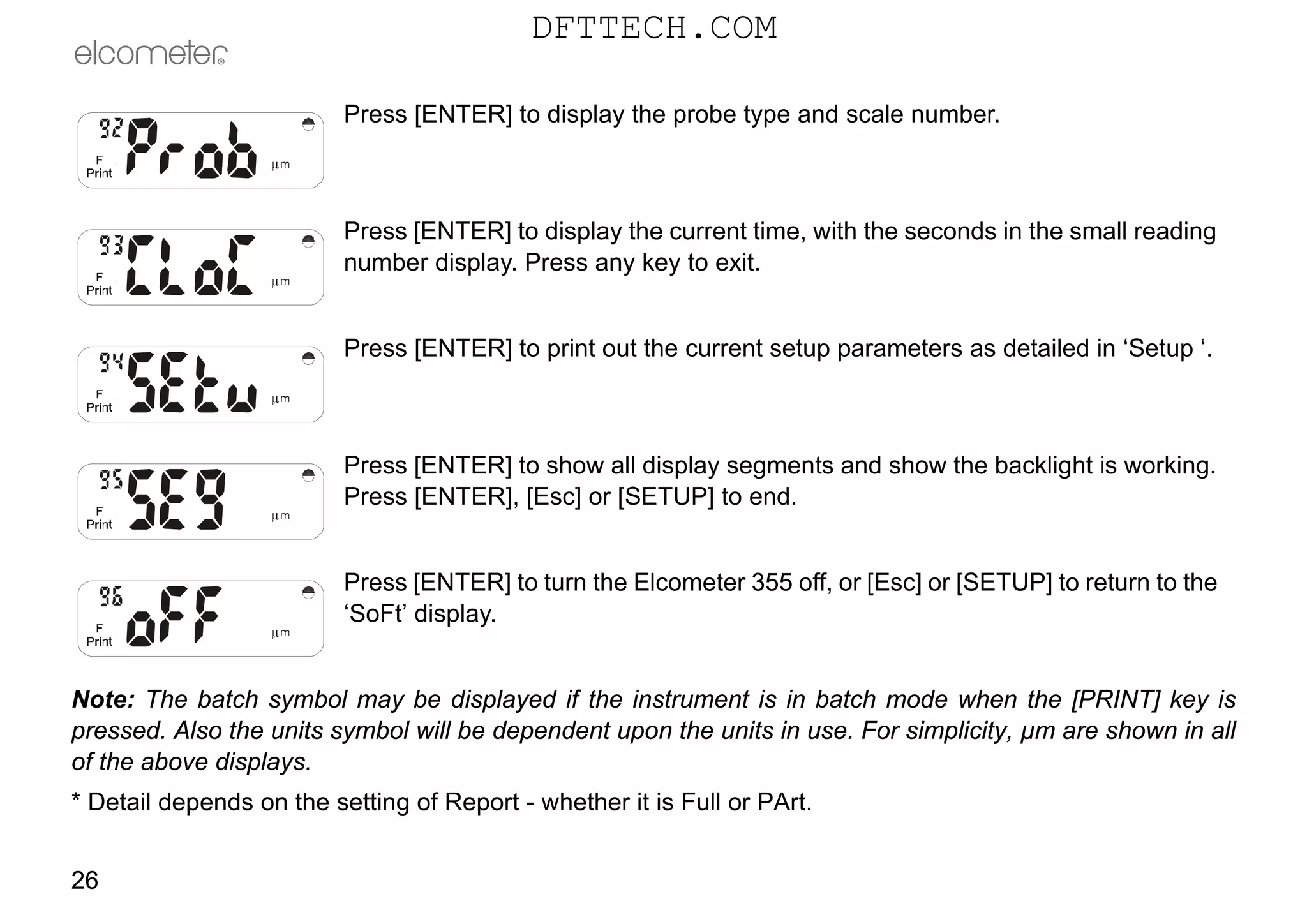 Elcometer 355 Coating Thickness Gauge Standard Model instructions | PDF
