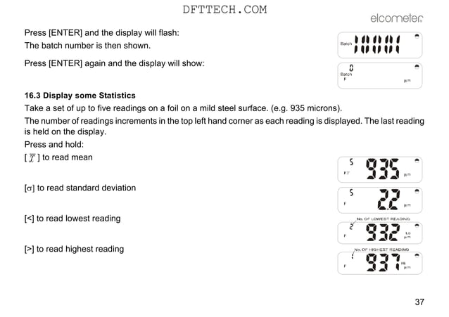 Elcometer 355 Coating Thickness Gauge Standard Model instructions | PDF