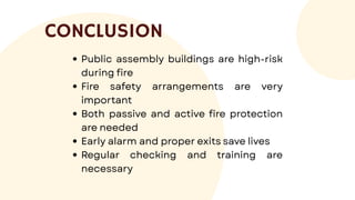 Fire fighting arrangement in public assembly buildings | PDF