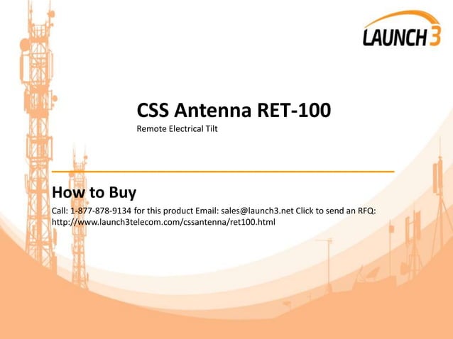 CSS Antenna RET-100 | PPTX