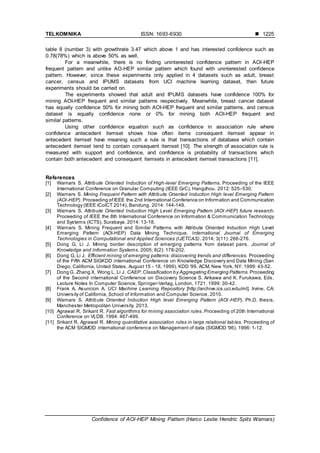 Confidence of AOI-HEP Mining Pattern | PDF